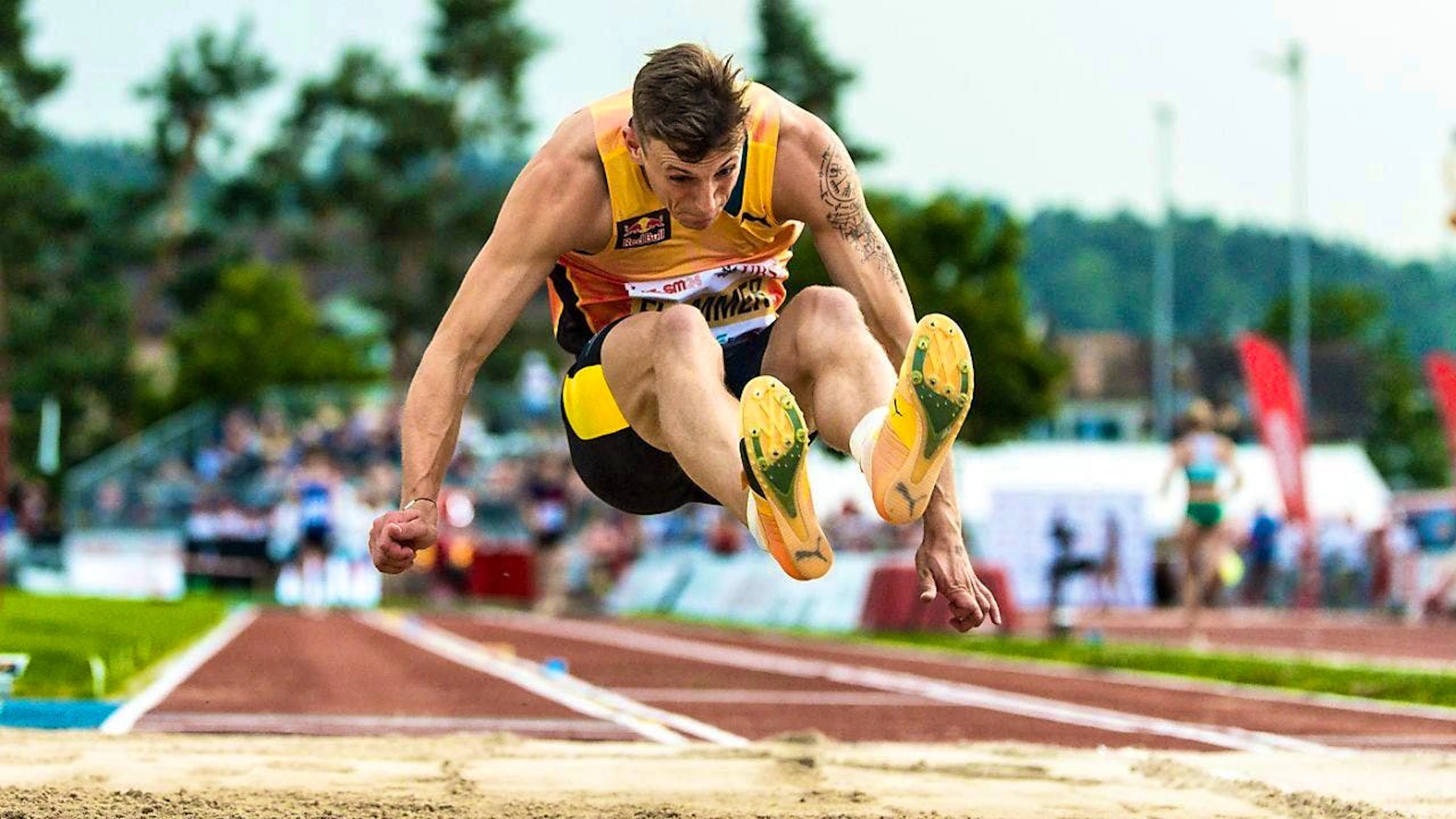Simon Ehammer only competes in the long jump at the Olympics