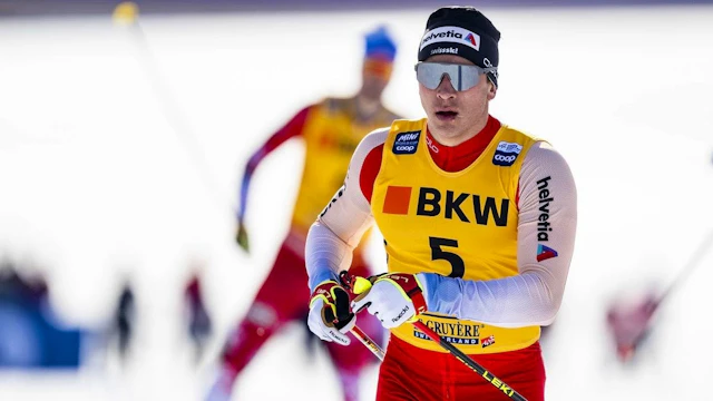 Valerio Grond et Janik Riebli 6es du sprint par équipes