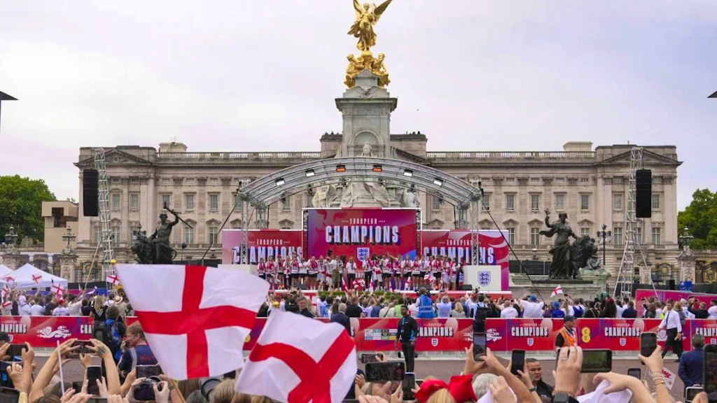 Reception for the European champions at Buckingham Palace