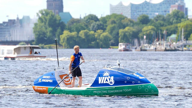 Deutscher Extremsportler paddelt über den Atlantik