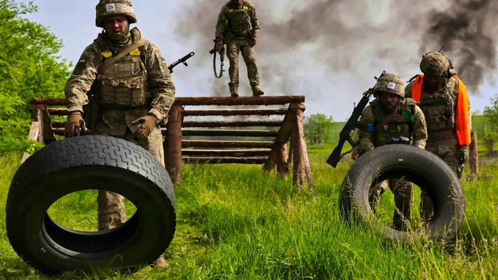Missiles hit Ukrainian military training area