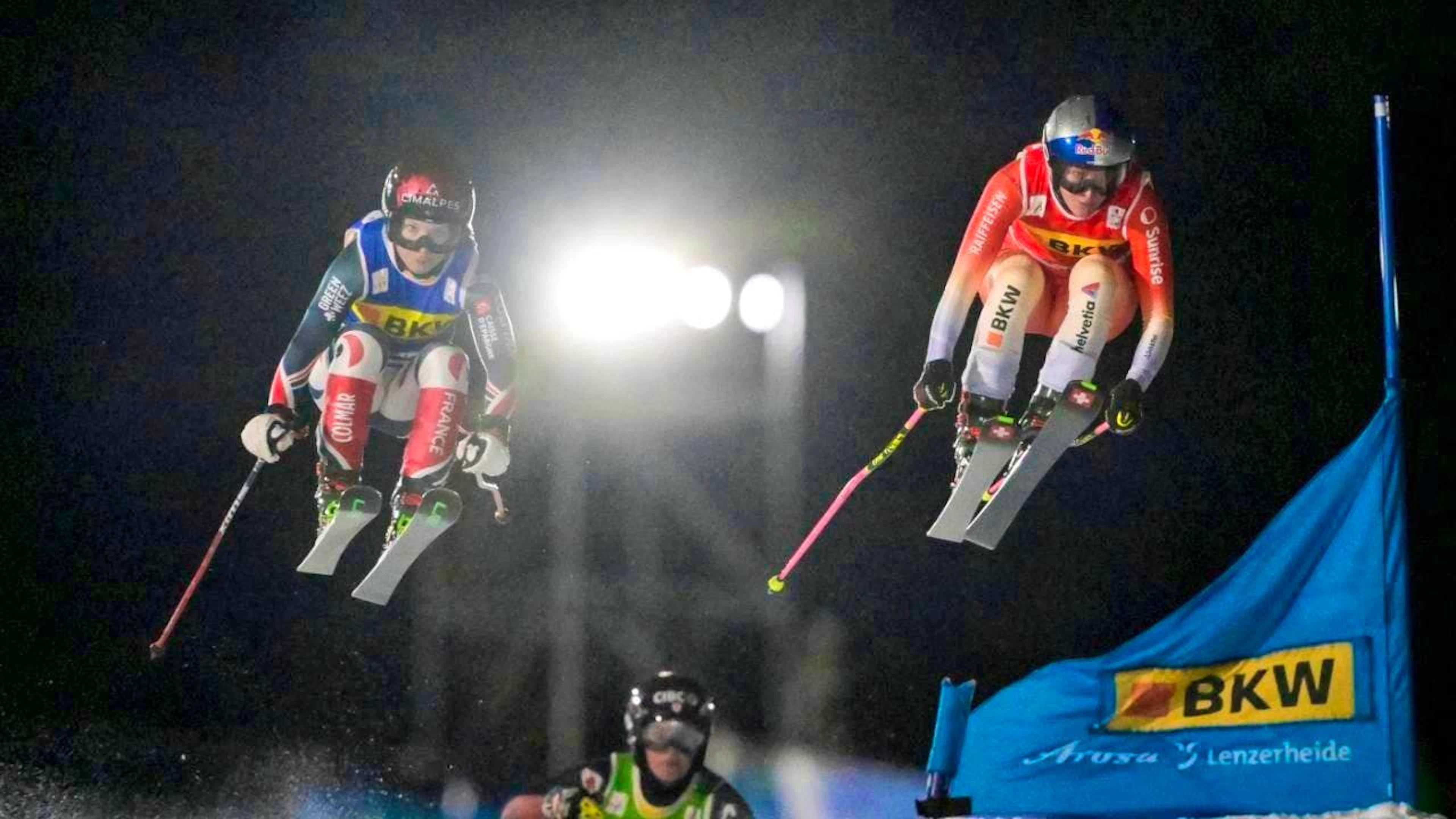Fanny Smith on the podium for the eighth time in Arosa