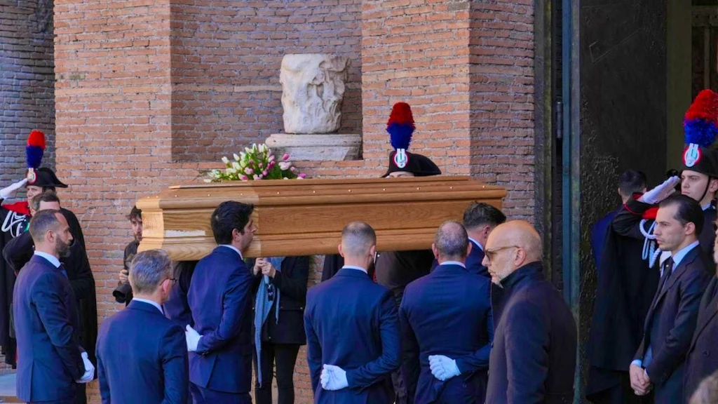 Funeral service with stars for fashion designer Valentino in Rome