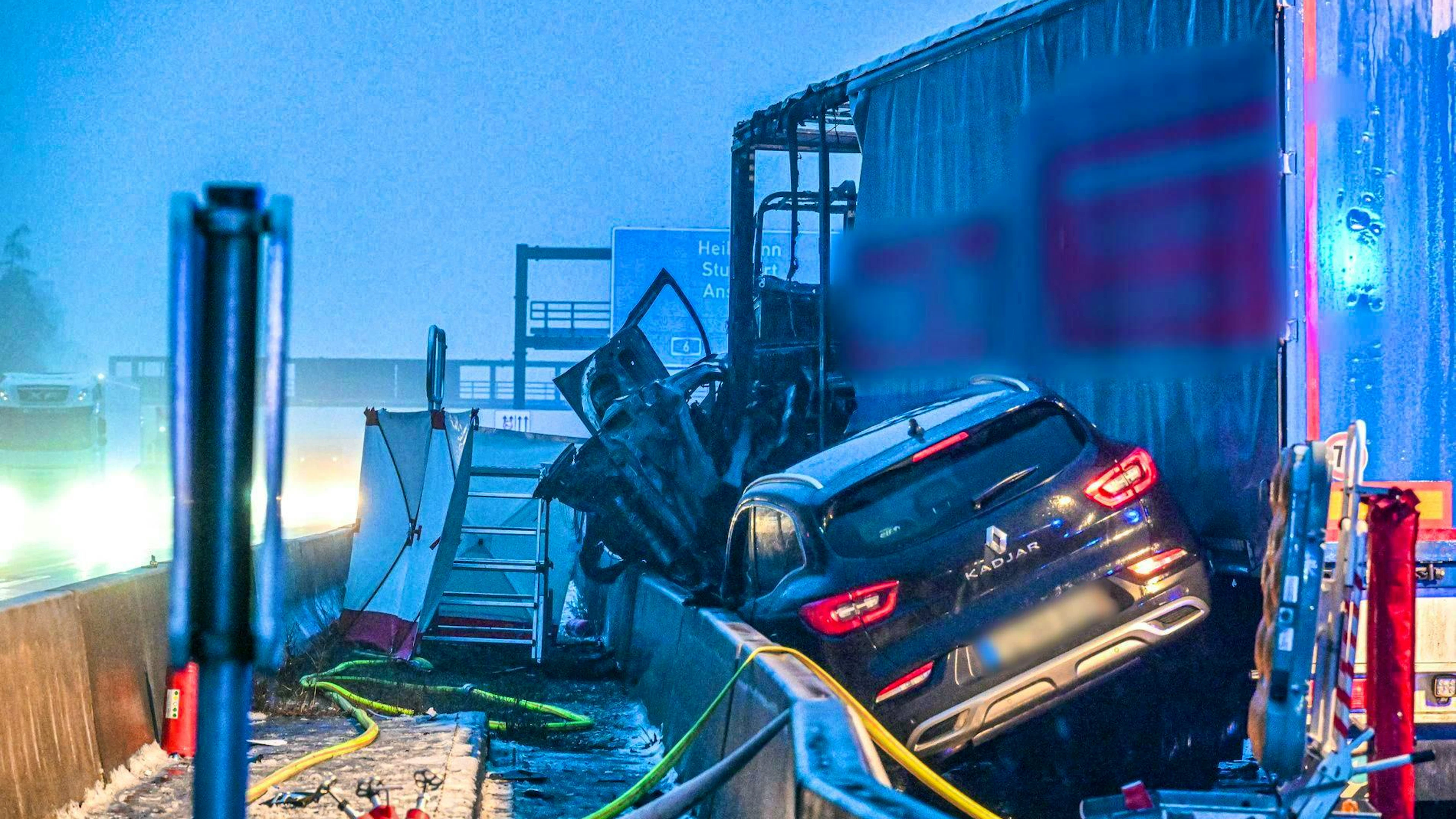 A6 near Nuremberg: police investigating video of burning accident victim