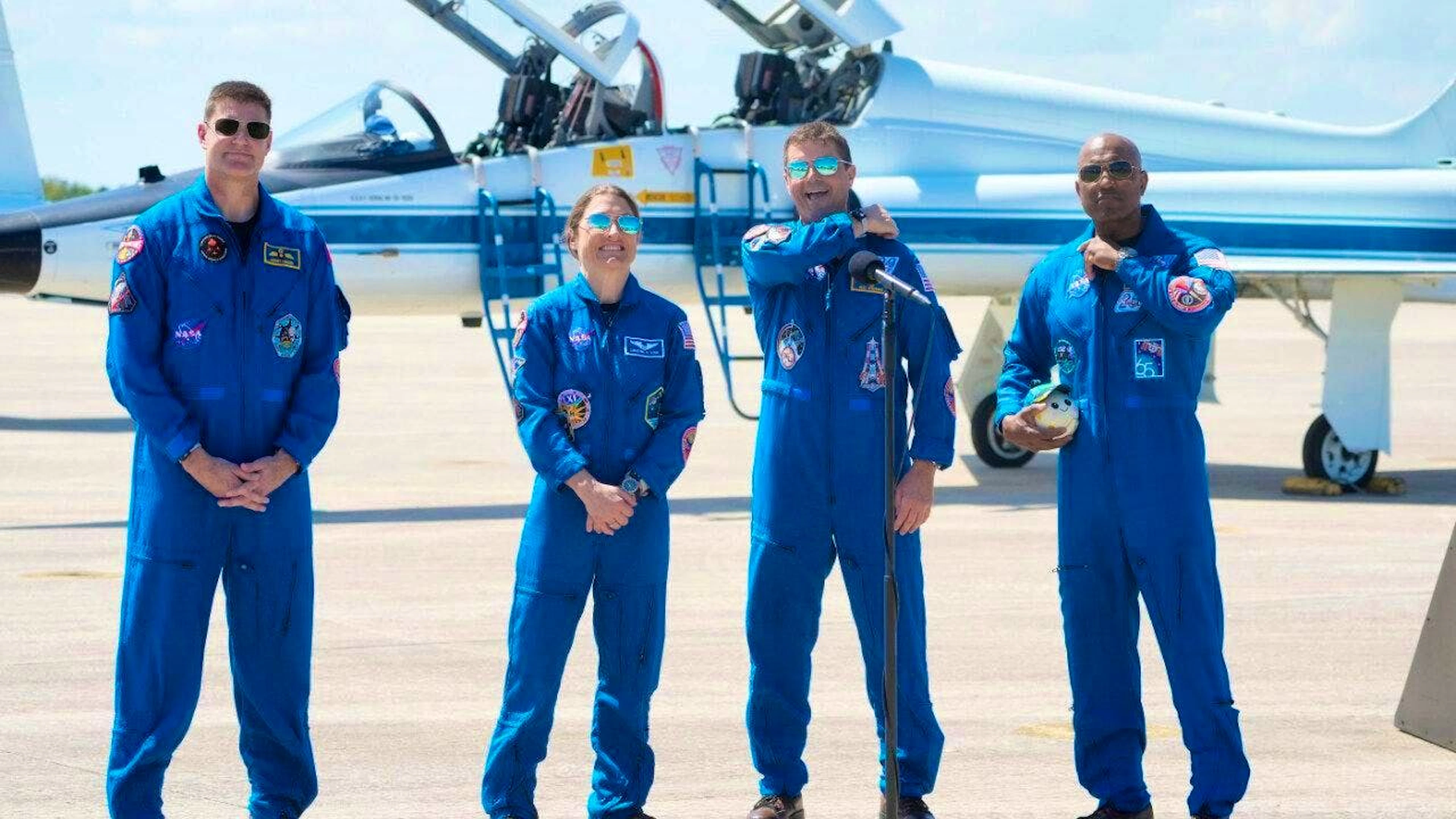 Crew ahead of Nasa moon mission: "Starting to feel real"