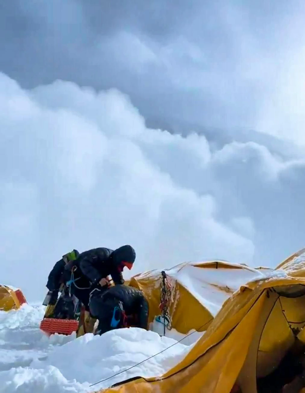 Avalanche falls near Mount Everest base camp - one woman dies